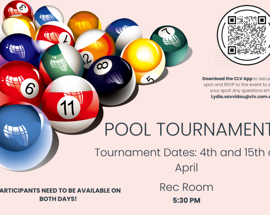 Pool tournament - Campus Living Villages